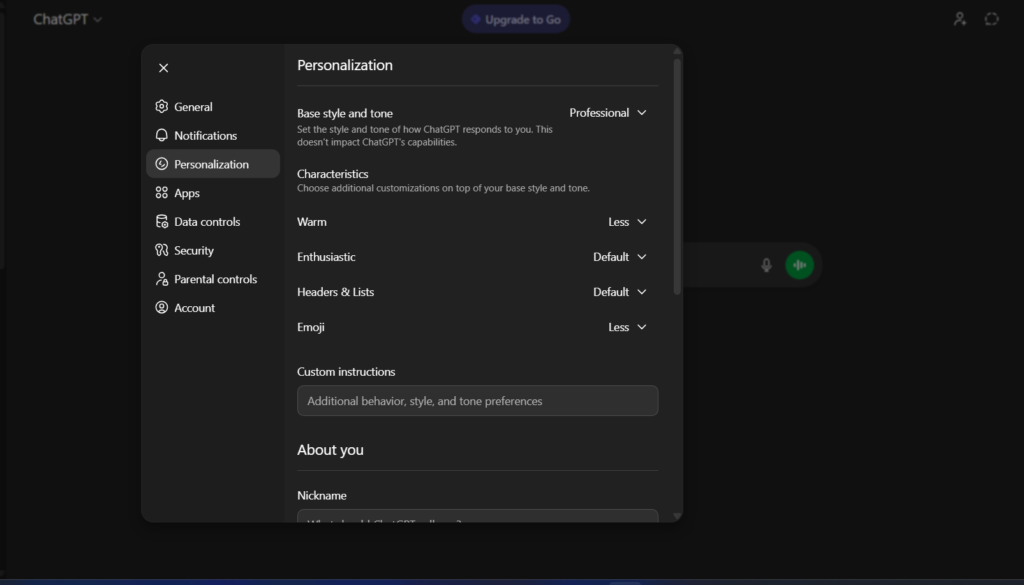 ChatGPT Personalization Features – 2025 Guide - Loop Teck